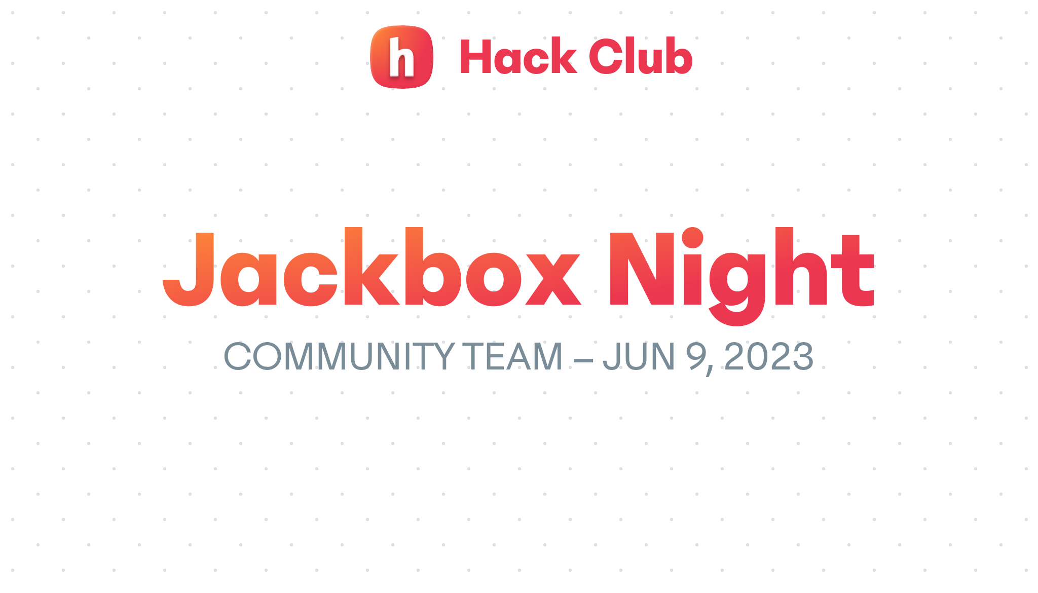 Jackbox Night – Hack Club Events